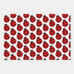 Ladybug Wrapping Paper Sheet Set | Zazzle