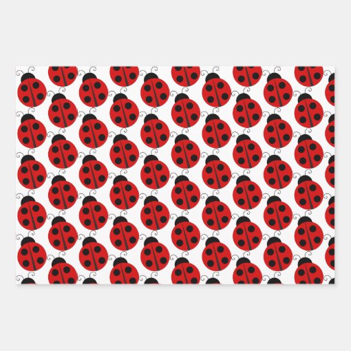 Ladybug Wrapping Paper Sheet Set | Zazzle