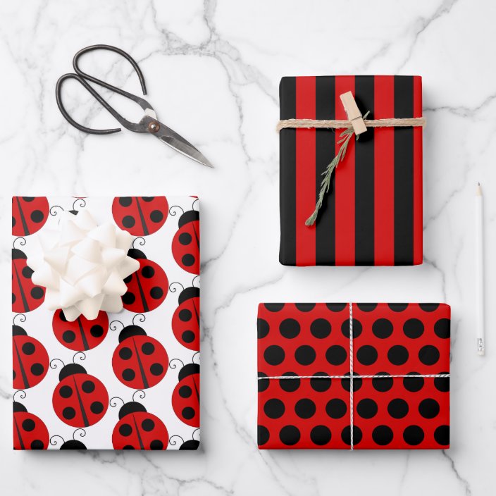Ladybug Wrapping Paper Sheet Set | Zazzle.com