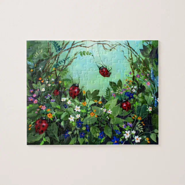 Ladybugs At Play Puzzle | Zazzle
