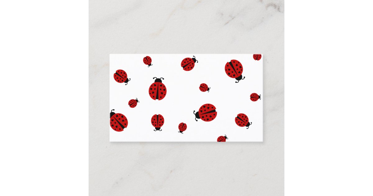 ladybugs business card | Zazzle