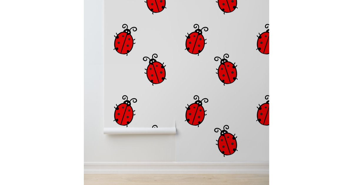 Ladybugs Design Wallpaper | Zazzle