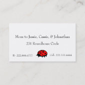 Ladybugs & Polka Dots Mommy Card | Zazzle