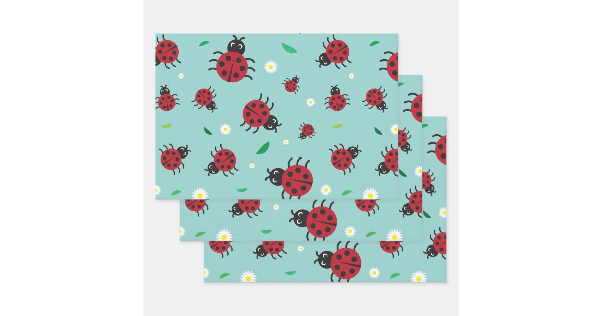 Ladybugs - wrapping paper sheets | Zazzle