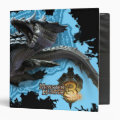 Lagiacrus chasing Hunter 3 Ring Binder | Zazzle