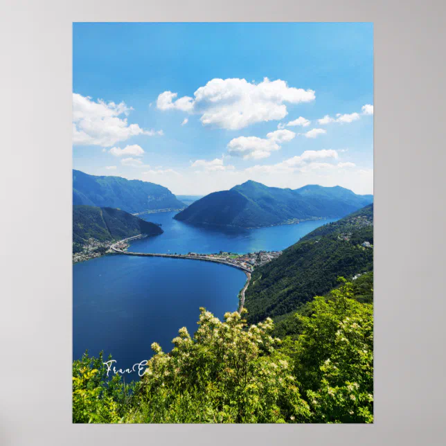 Lago di Lugano Poster | Zazzle