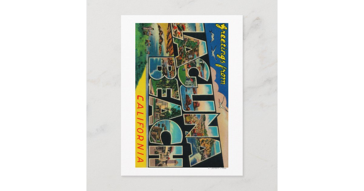 Laguna Beach, California - Large Letter Scenes Postcard | Zazzle