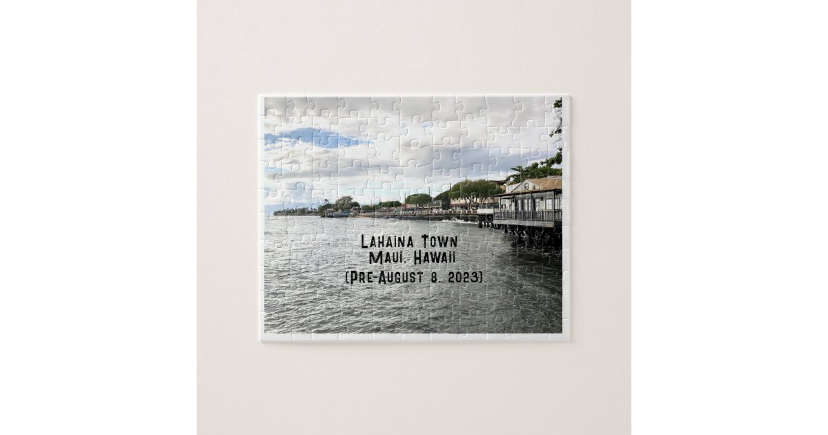 Lahaina Town, Maui, Hawaii (Pre-August 8, 2023) Jigsaw Puzzle | Zazzle