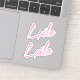 Laila Decorative Name in Pink x2 Sticker | Zazzle