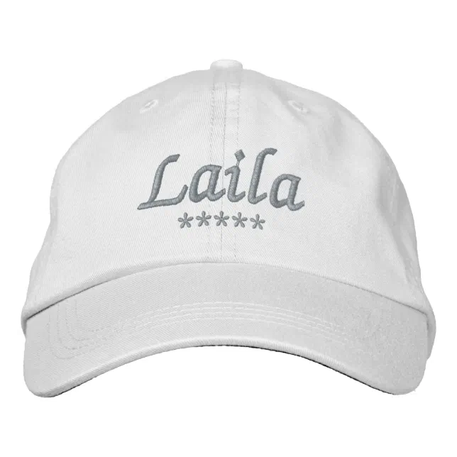 Laila Name Embroidered Baseball Cap | Zazzle