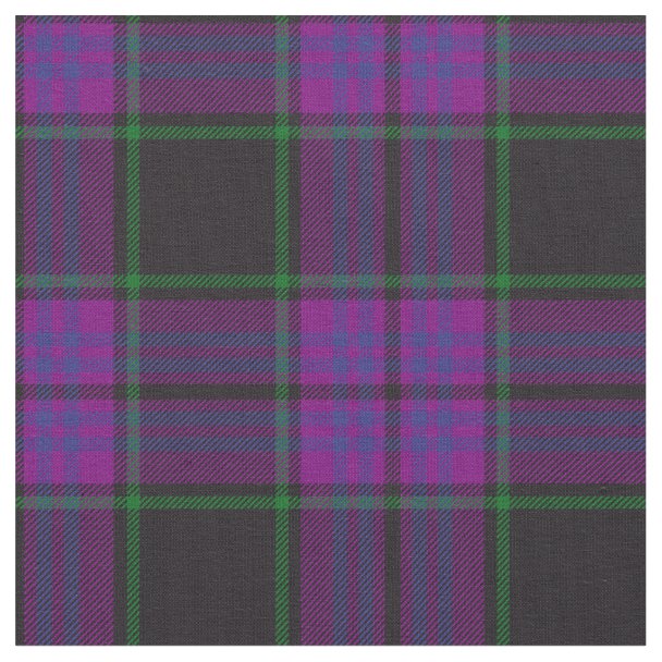 MacDonald Of Ranald Tartan Print Fabric | Zazzle