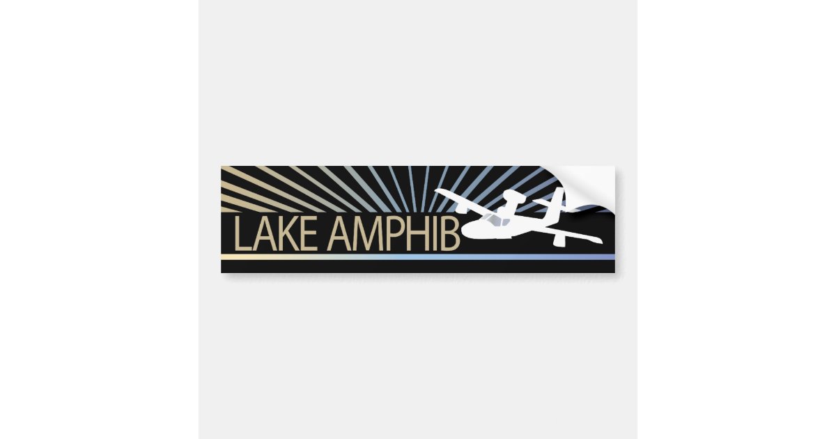 Lake Amphib Aviation Bumper Sticker | Zazzle