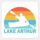 Lake Arthur Pennsylvania Kayak Square Sticker | Zazzle