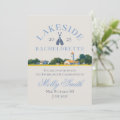 Lake Bachelorette Weekend Blue Nautical Itinerary Invitation | Zazzle