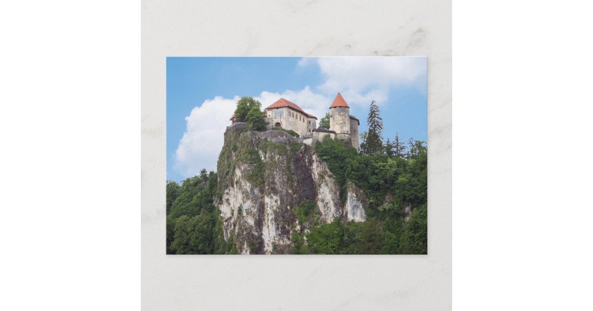 Lake Bled Castle, Bled, Slovenia Postcard | Zazzle