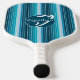 Lake Blue Stripes Navy, Sky Blue, Aqua Monogrammed Pickleball Paddle ...