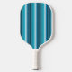Lake Blue Stripes Navy, Sky Blue, Aqua Monogrammed Pickleball Paddle ...