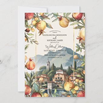 Lake Como Italy Destination Wedding Invitation | Zazzle