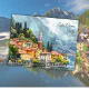 Lake Como Italy Vacation Europe Art Keepsake Postcard | Zazzle