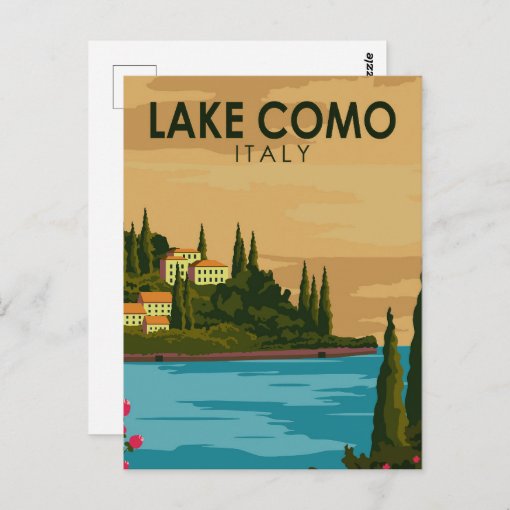 Lake Como Italy Vintage Postcard | Zazzle