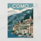 Lake Como Vintage Travel Postcard | Zazzle