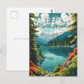Lake Eibsee Germany Travel Art Vintage Postcard | Zazzle