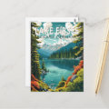 Lake Eibsee Germany Travel Art Vintage Postcard | Zazzle