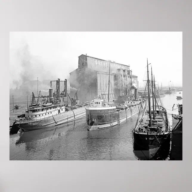 Lake Freighters Poster | Zazzle