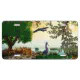 Lake Front Nature Scene License Plate | Zazzle