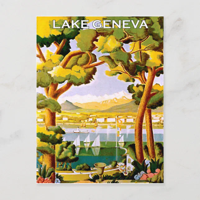 Lake Geneva Postcard | Zazzle
