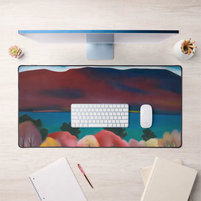 Lake George, Autumn | Georgia O'Keeffe | Desk Mat | Zazzle