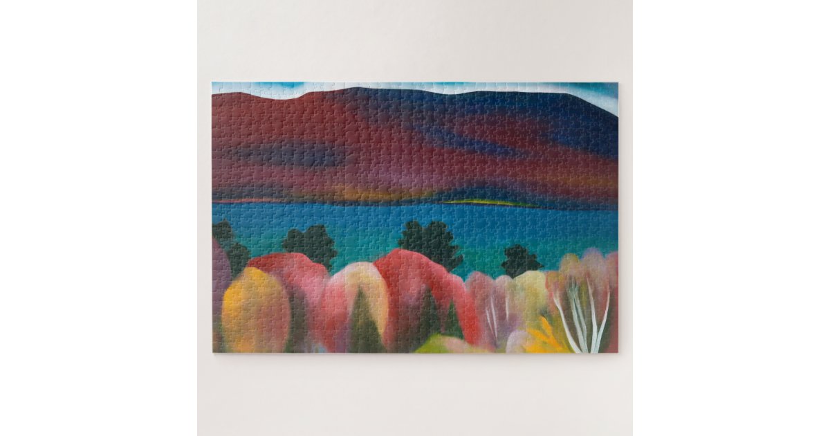 Lake George, Autumn | Georgia O'Keeffe | Jigsaw Puzzle | Zazzle