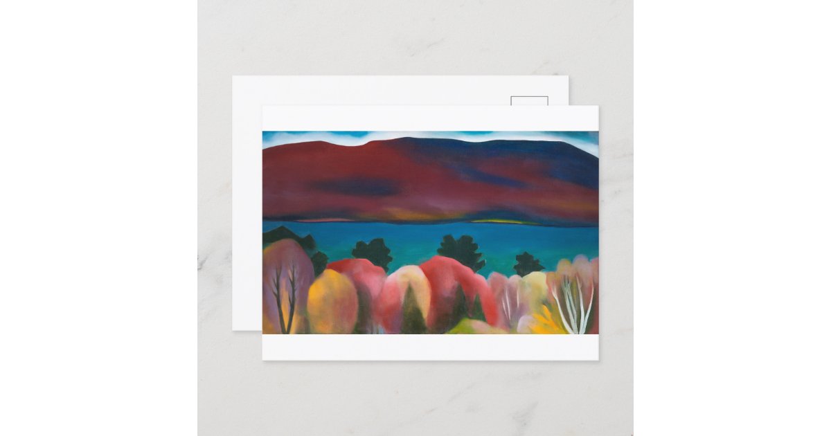 Lake George, Autumn | Georgia O'Keeffe | Postcard | Zazzle