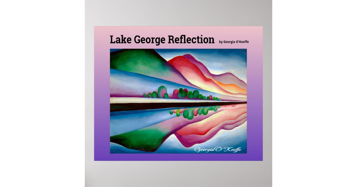 Lake George Reflection Poster | Zazzle
