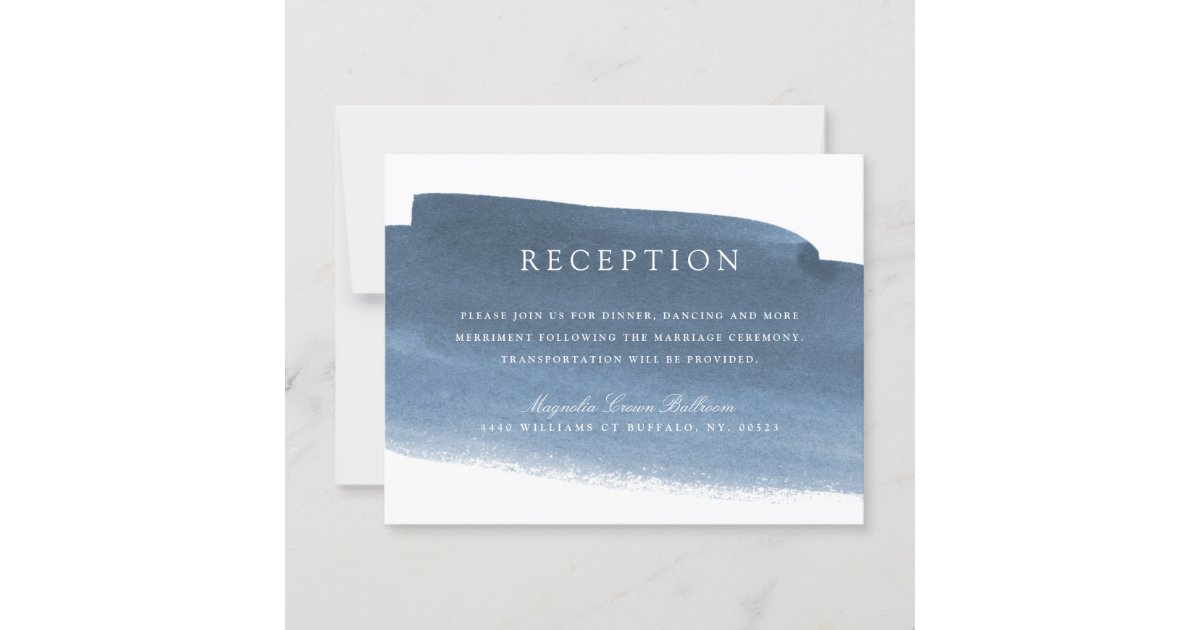 Lake Harbor Fog | Wedding Reception Invitation | Zazzle