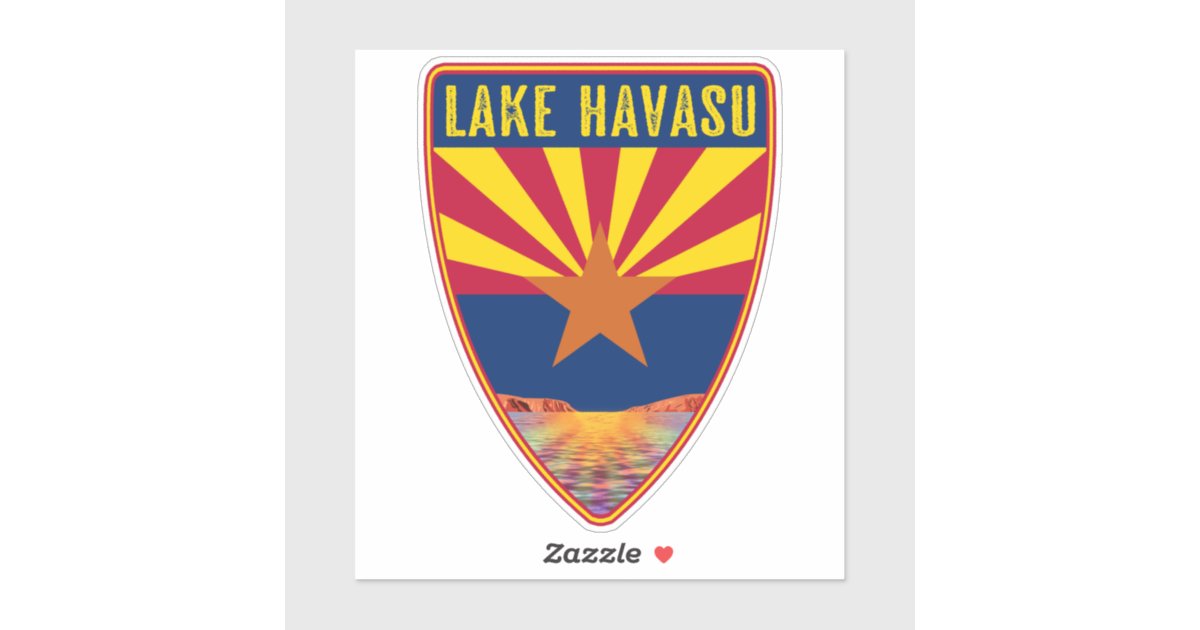 Lake Havasu Arizona Shield Sticker | Zazzle
