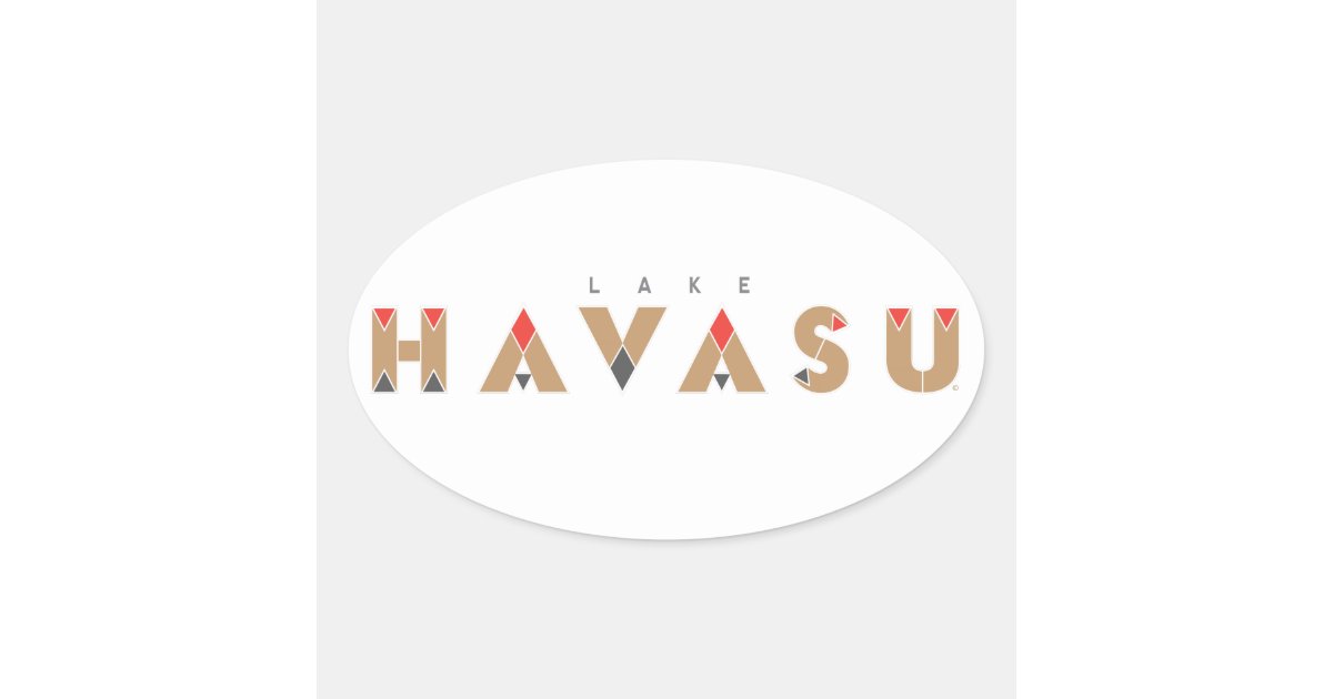 Lake Havasu Oval Sticker | Zazzle