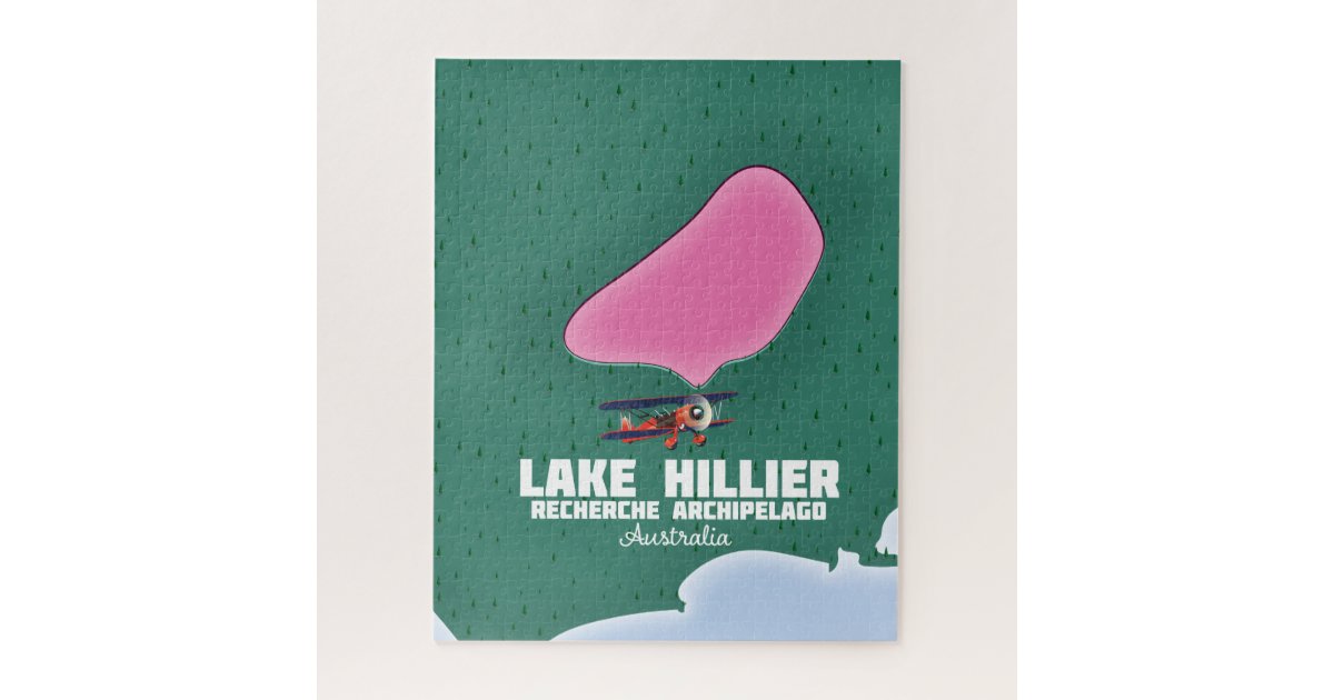 Lake Hillier Australian map. Jigsaw Puzzle | Zazzle