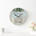 Lake House Family Monogram Large Clock | Zazzle