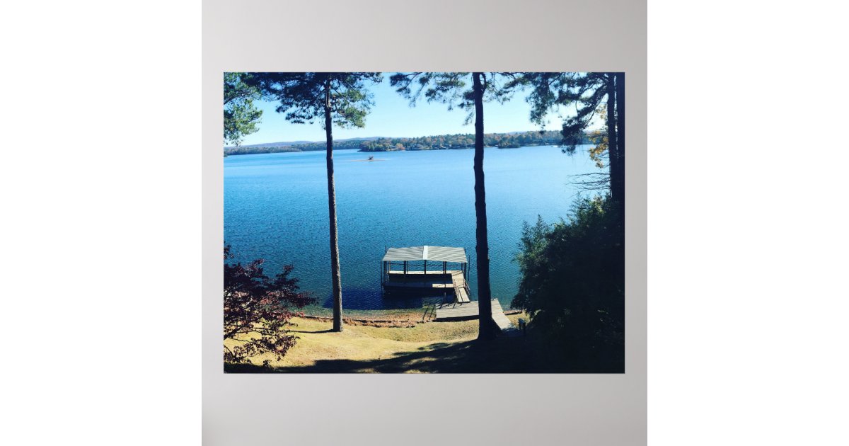 Lake House View Poster | Zazzle