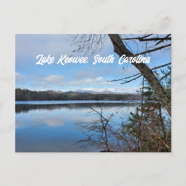 Lake Keowee South Carolina Mountain Reflection Postcard | Zazzle