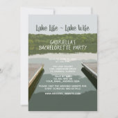 Lake Life - Lake Life Boat Dock Bachelorette Party Invitation | Zazzle