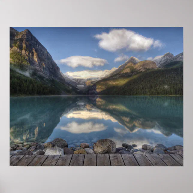 Lake Louise at sunrise, Banff National Park, Poster | Zazzle