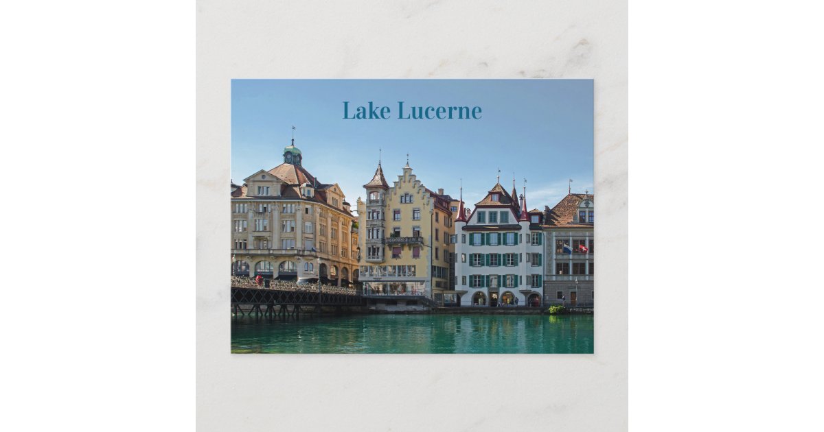 Lake Lucerne Architecture Postcard | Zazzle