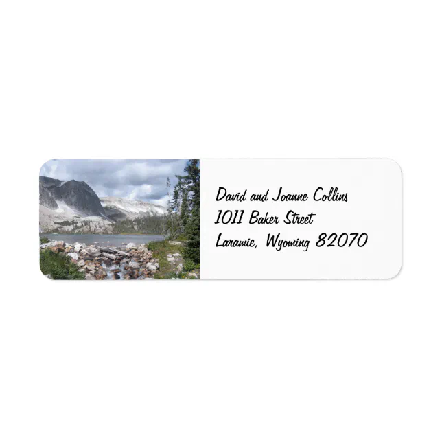 Lake Marie Mountains Return Address Labels | Zazzle