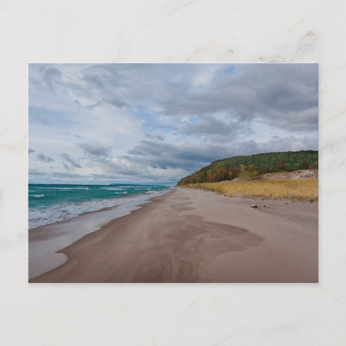Lake Michigan Beach Postcard | Zazzle.com