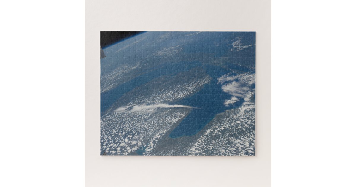 Lake Michigan, Lake Huron And State Of Michigan. Jigsaw Puzzle | Zazzle