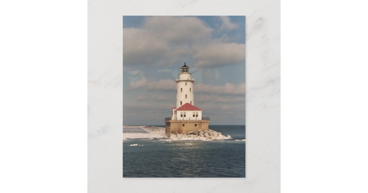 Lake Michigan Lighthouse Postcard | Zazzle