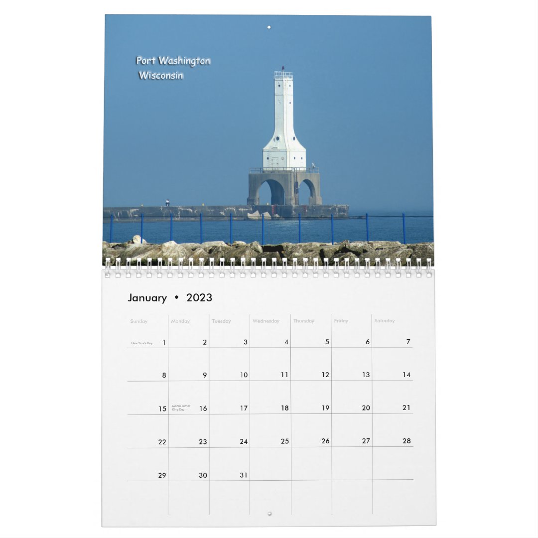 Lake Michigan Lighthouses Calendar | Zazzle