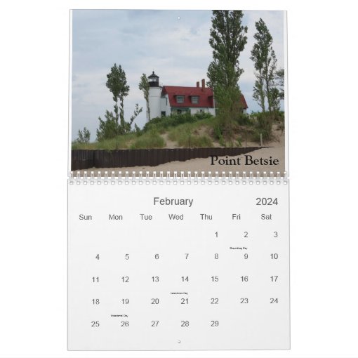 Lake Michigan Lighthouses Calendar | Zazzle